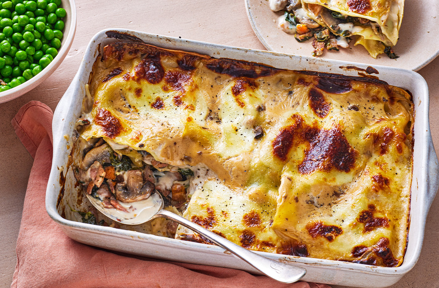Cheat s Bacon And Mushroom Lasagne Recipe Lasagne Recipes Tesco Cheat s Bacon And Mushroom Lasagne Recipe Lasagne Recipes Tesco