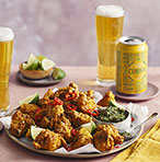 Pakora chicken with a green chutney | Tesco Real Food