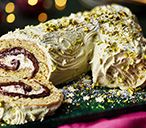Pistachio Yule Log Recipe | Christmas Baking Recipes | Tesco Real Food