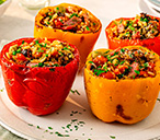 Air-fryer antipasti stuffed peppers | Tesco Real Food