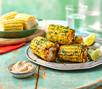 Herby corn cobettes with chipotle dip | Tesco Real Food