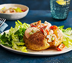 Bloody Mary-spiced prawn cocktail loaded jacket potato | Tesco Real Food