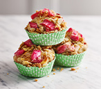 Rhubarb crumble muffins | Tesco Real Food