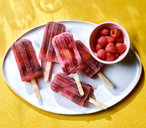 Roasted Plum And Raspberry Lollies Recipe | Recipes For Ice Lollies ...