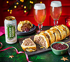 Sausage and chestnut plait with cranberry ketchup | Tesco Real Food