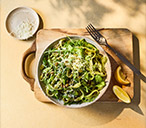 Tagliatelle With Seed & Courgette Pesto | Tesco Real Food