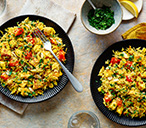 Almond and paneer pilaf | Tesco Real Food