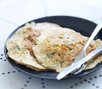 Vegetable and goat's cheese savoury pancakes | Tesco Real Food