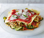 Courgette and tomato open lasagne | Tesco Real Food