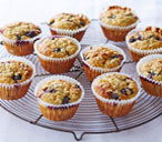 Zesty ginger and berry poppy seed muffins | Tesco Real Food