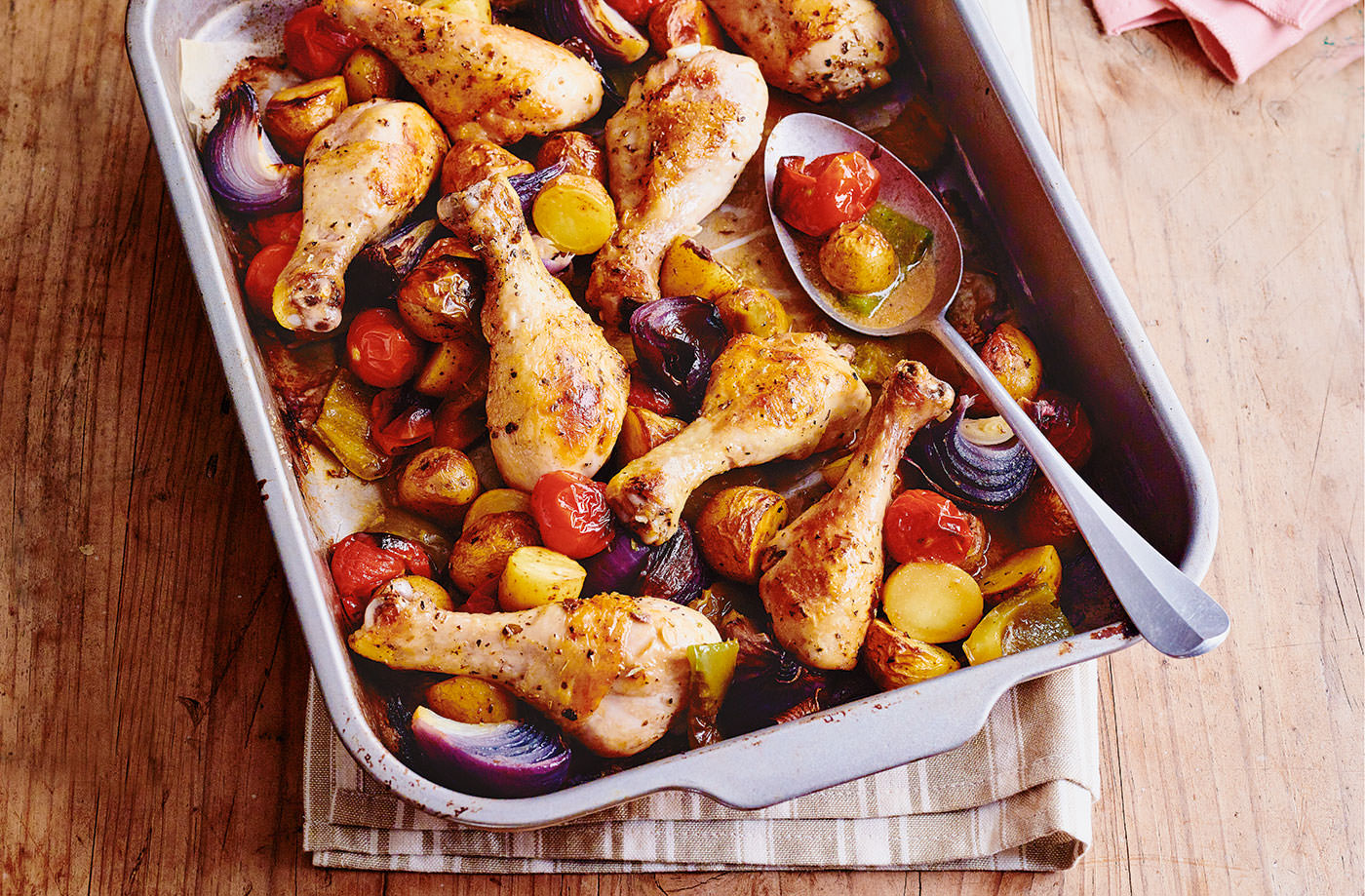 Chicken Drumstick Traybake Recipe Chicken Recipes Tesco Real Food