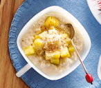 Coconut rice pudding with pineapple and mango | Tesco Real Food