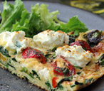 Italian frittata with spinach, pasta and ricotta | Tesco Real Food