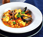 Cod, mussel and saffron stew | Tesco Real Food
