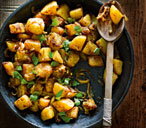Middle Eastern potatoes with coriander | Tesco Real Food