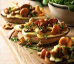Wild mushrooms and brie on toast | Tesco Real Food