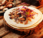 Sticky maple and mustard pulled pork wraps | Tesco Real Food
