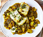 Haddock and lentil stew with green salsa | Tesco Real Food