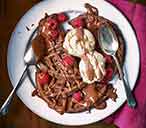 Chocolate sharing waffles | Tesco Real Food