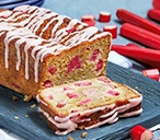 Soured Cream And Rhubarb Tea Cake | Baking Recipes | Tesco Real Food
