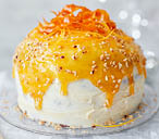 Panettone layer cake with orange buttercream and orange caramel | Tesco ...