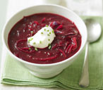 Red cabbage and beetroot borscht | Tesco Real Food