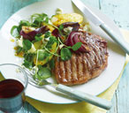 Ribeye steak with new potatoes, blue cheese and watercress | Tesco Real ...