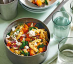 Squash and goat's cheese fusilli | Tesco Real Food