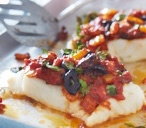 Baked cod with a tangy topping | Tesco Real Food