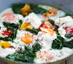 Baked eggs with ricotta and sumac | Tesco Real Food
