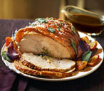 Roast pork with sticky apples | Tesco Real Food