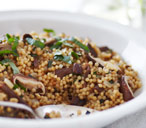 Wild mushroom Israeli couscous | Tesco Real Food