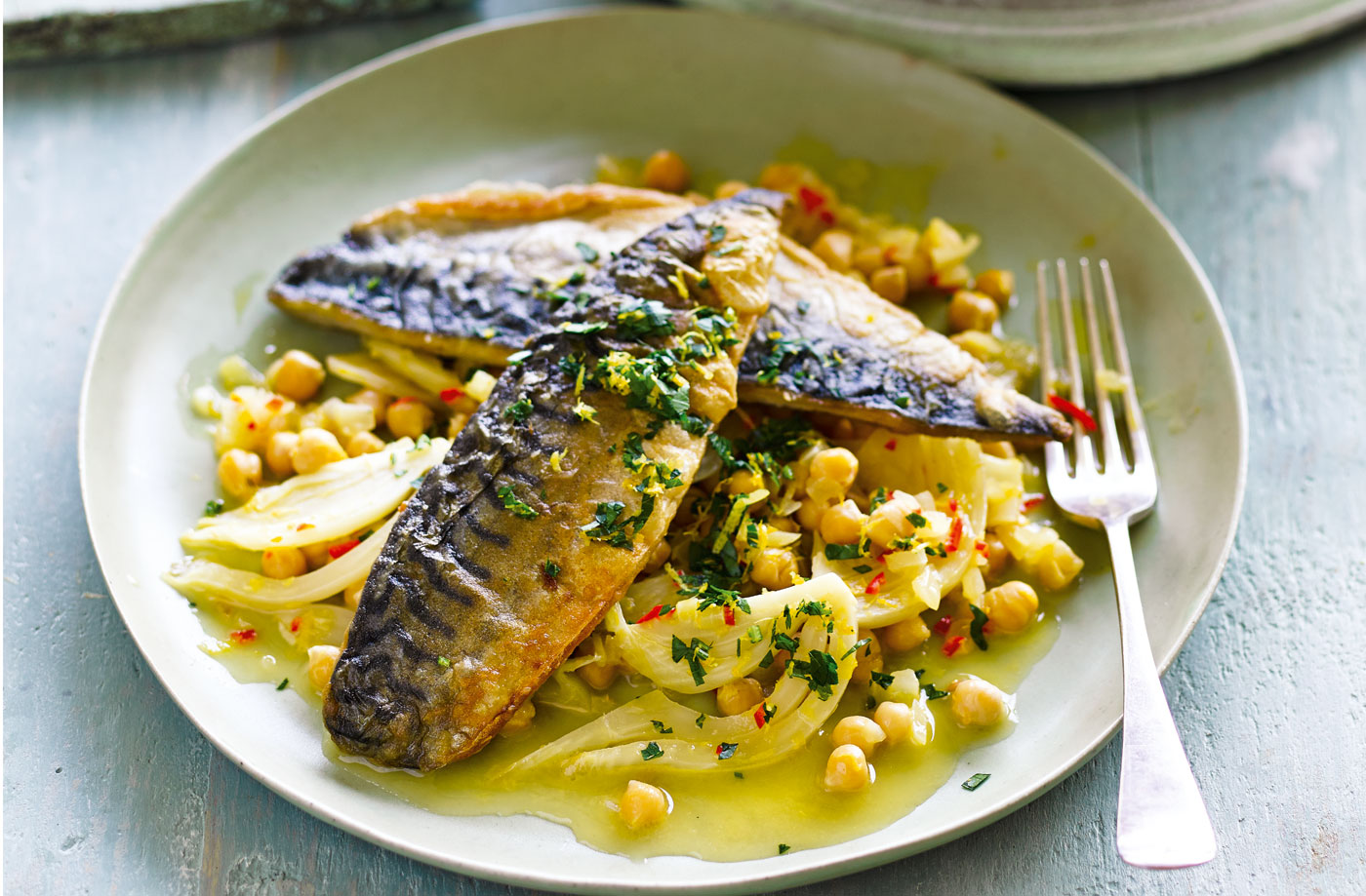 Mackerel With Citrus Chickpeas Mackerel Recipes Tesco Real Food Mackerel With Citrus Chickpeas Mackerel Recipes Tesco Real Food
