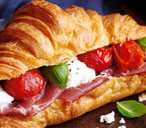 Tesco Finest Parma ham, mozzarella and roast cherry tomato croissants ...